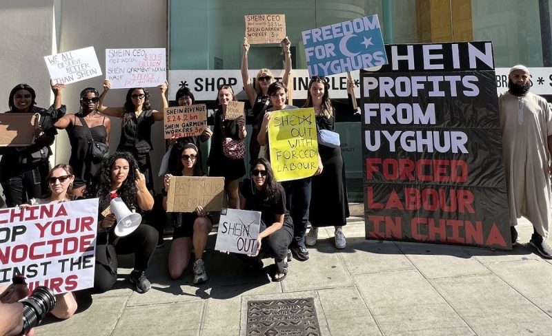 SHEIN protest challenges brand's ties to Uyghur labour camps