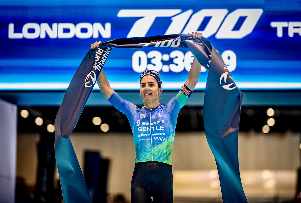 Ashleigh Gentle wins her second T100 Triathlon World Series race in ...